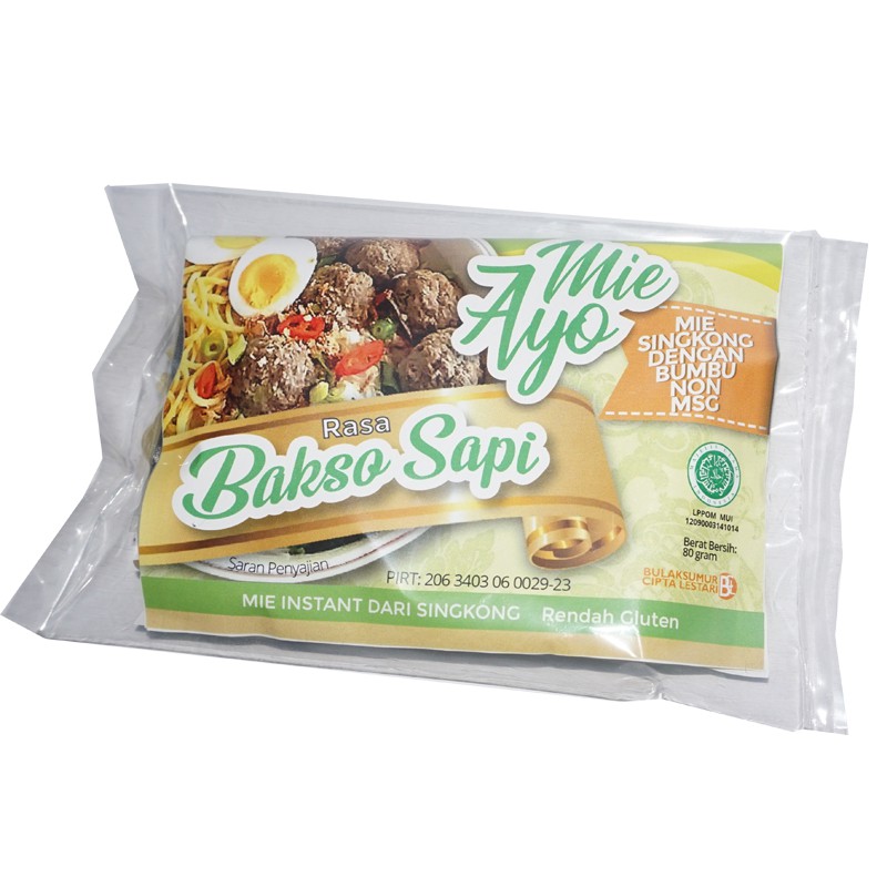 Jual Mie AYO Bakso Sapi - Mie Instan Singkong Non MSG | Shopee Indonesia