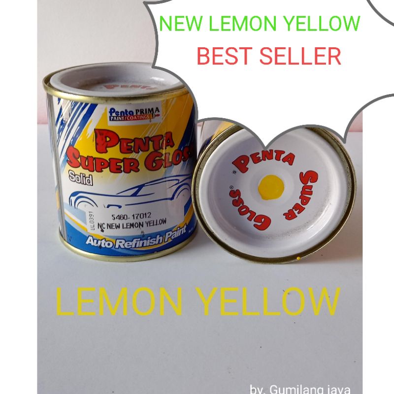 Jual CAT LEMON YELLOW NEW/PENTA SUPER GLOSS/200CC | Shopee Indonesia