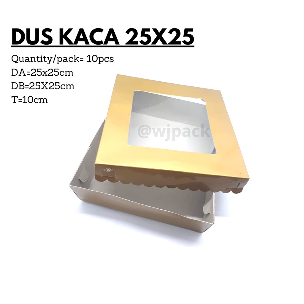 Jual DUS GOLD KACA 25X25 ISI 10PCS | Shopee Indonesia