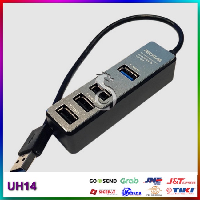 Jual Rexus Rxh-329 Usb Hub Convert Single Usb V3.0 Into 1 Port Usb V3.0 + 3 Port Usb V2.0 ...