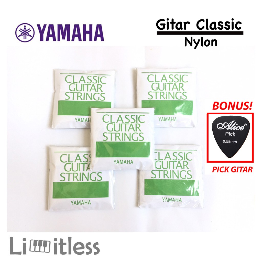 Jual Senar Gitar Nylon Yamaha / Senar Klasik Nilon Guitar Original ...