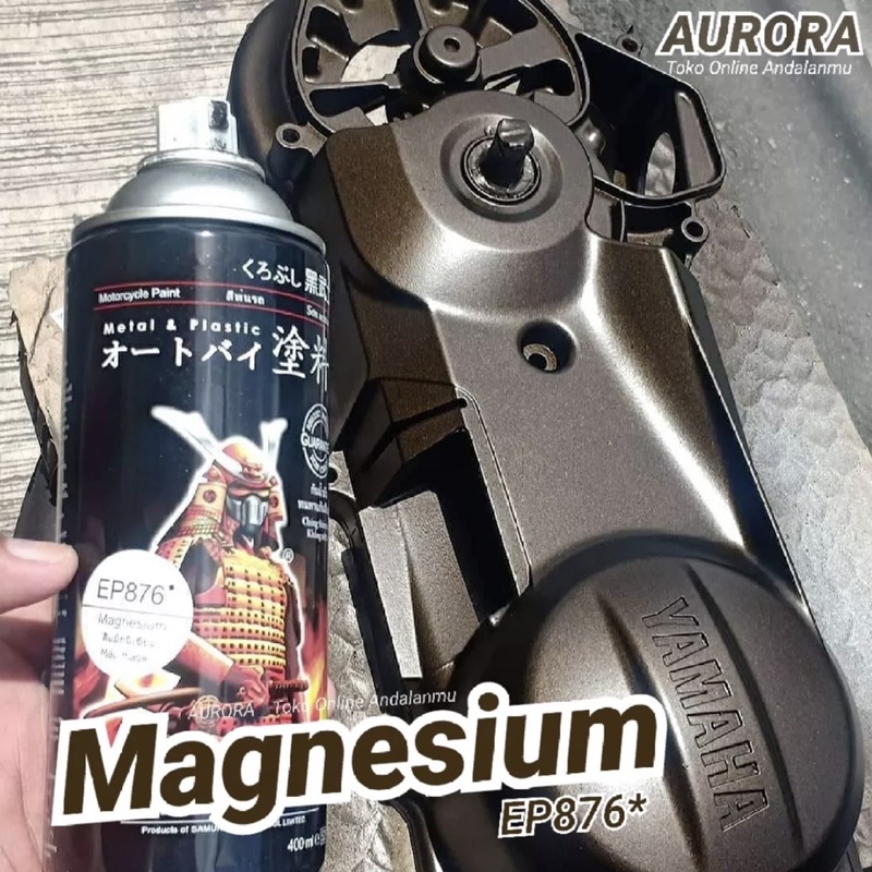 Jual Samurai Paint Magnesium EP876 Pilok Tahan Bensin 400ml Cat Sepeda ...