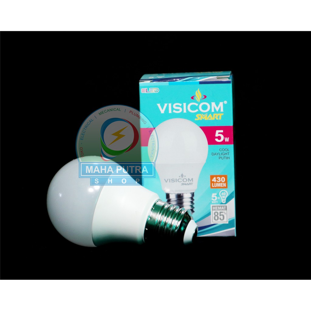 Jual LAMPU LED 5 WATT SMART VISICOM. LAMPU LED VISICOM. CAHAYA PUTIH ...