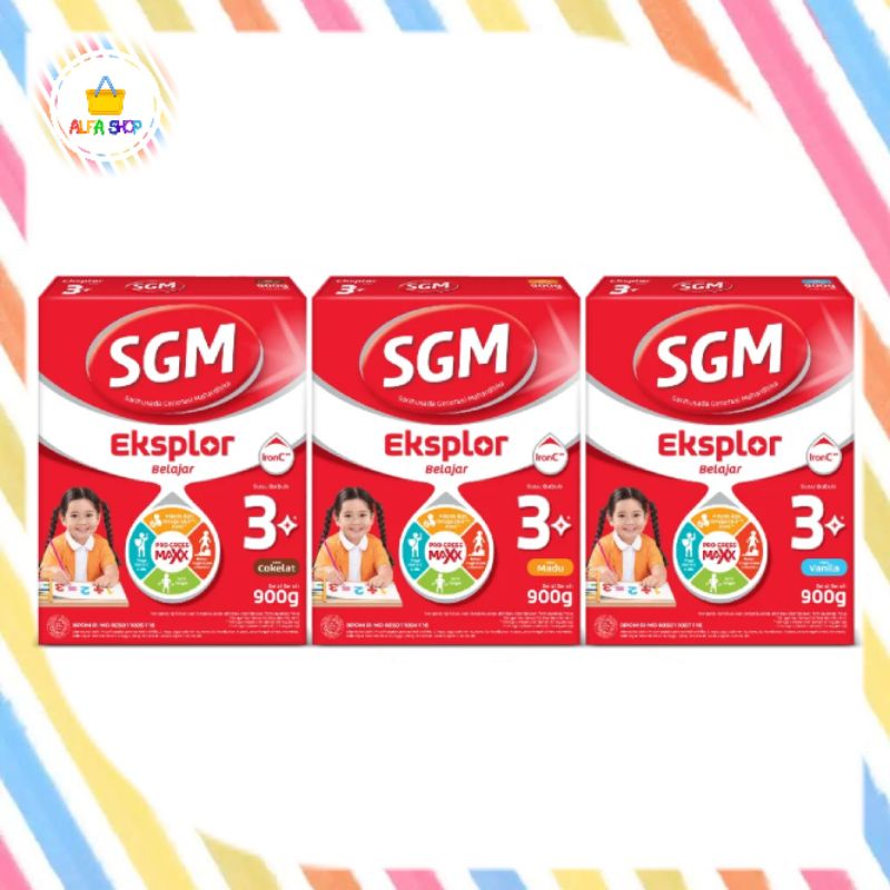 Jual SGM Eksplor 3+ All Variant 900g Susu Formula Pertumbuhan Anak 3-5 Tahun | Shopee Indonesia