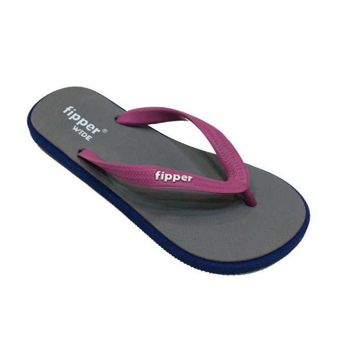 Jual Sendal Jepit / Sandal Pria Fipper Wide Grey Navy Magenta | Shopee ...