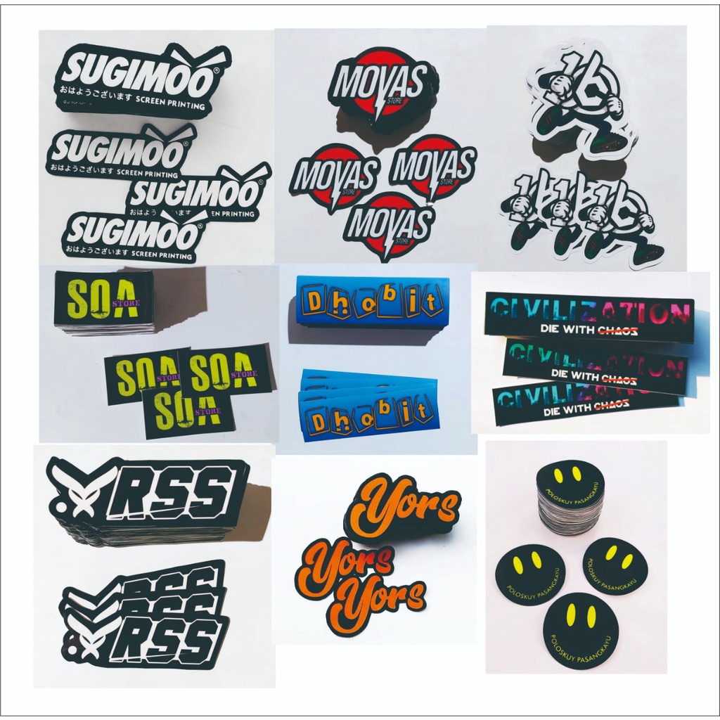 Jual Stiker Custom Graftac distro brand cetak jasa sticker desain (90 ...