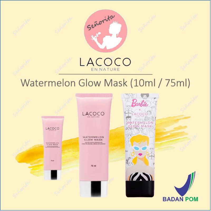 Jual LACOCO Watermelon glow mask 100% ORIGINAL NASA Masker tidur ...