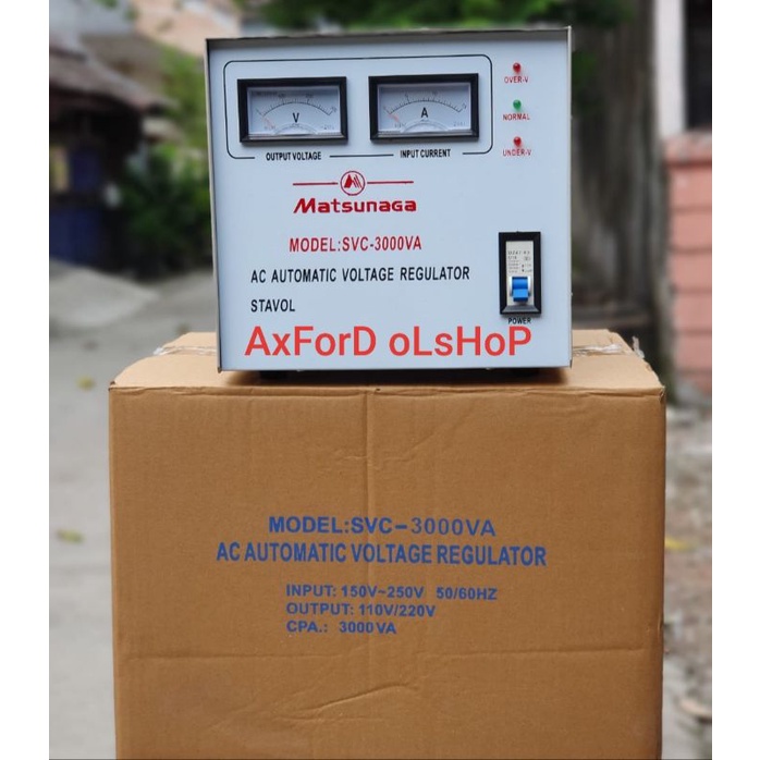 Jual Stabilizer / Stavol 3000 Watt Matsunaga (Kabel + Arde) | Shopee ...