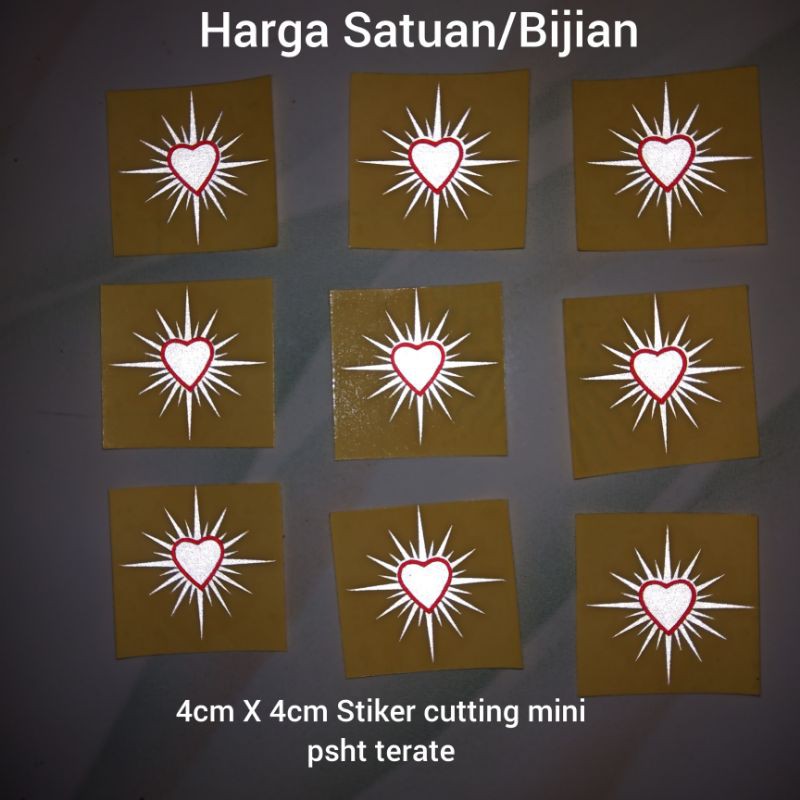 Jual Stiker PSHT Posfor Hati Bersinar Mini | stiker terate timbul posfor 1biji | Shopee Indonesia
