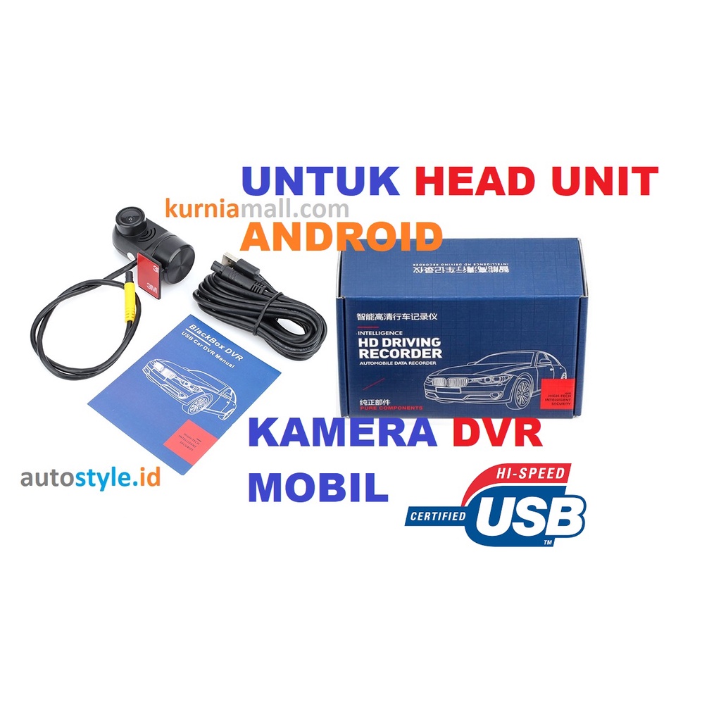 Jual USB HD DVR MOBIL Driving Recorder untuk head unit Android dashcam ...