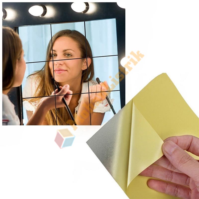 Jual Stiker Kaca Dinding Cermin Mirror Wall Sticker Dinding Wallpaper ...