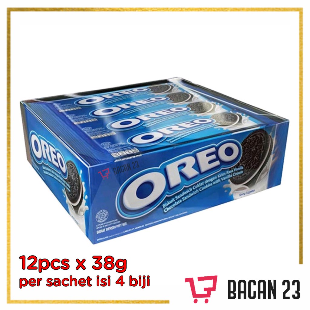 Jual Oreo Original ( 12pcs x 38g ) / Biskuit Oreo / Bacan 23 - Bacan23 ...
