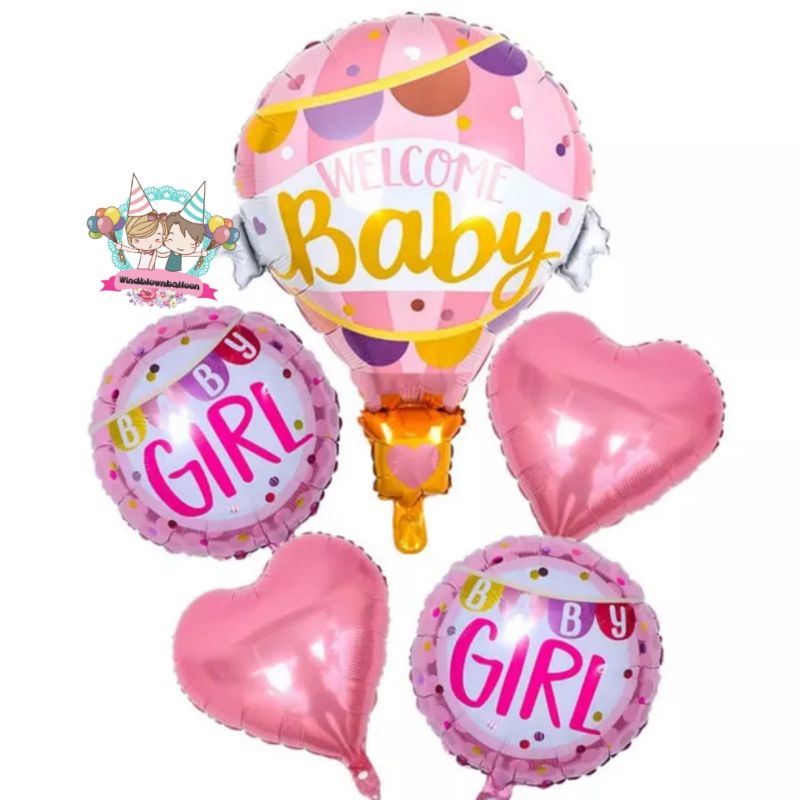 Jual WINDBLOWN BALON SET BABY SHOWER AQIQAH DECOR BOY GIRL / SURPRISE ...