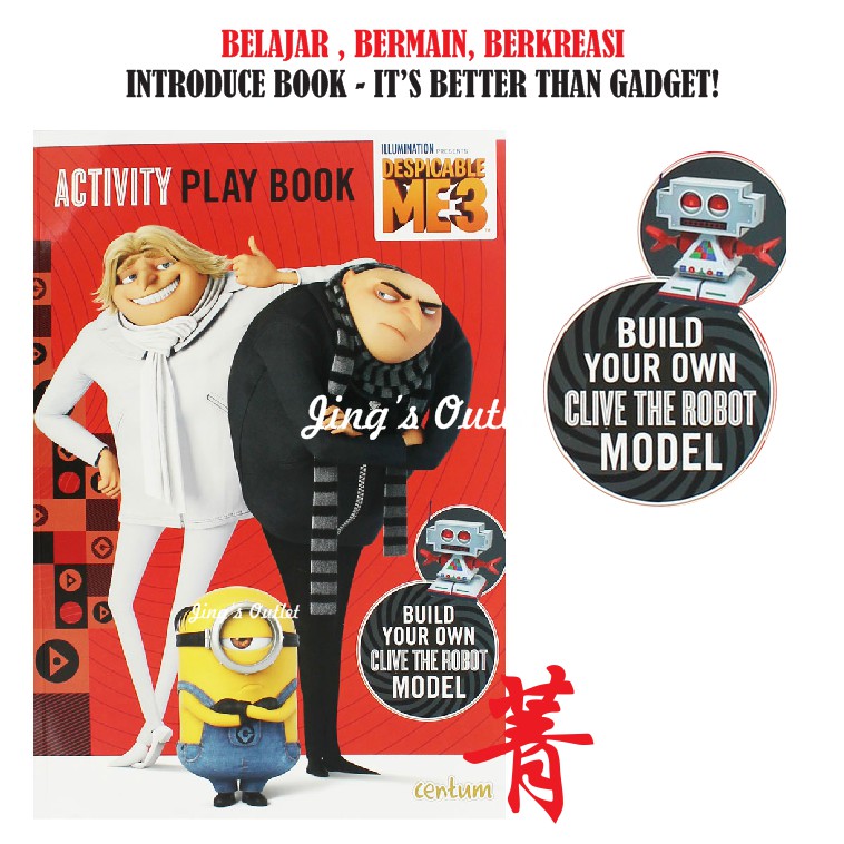 Jual Activity Book - Despicable Me 3 - Belajar Berkreassi - Edukids - Kids Education - Buku ...