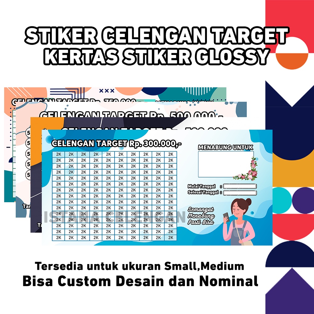 Jual STIKER CELENGAN TARGET STIKER CELENGAN VIRAL TABUNGAN TARGET ...