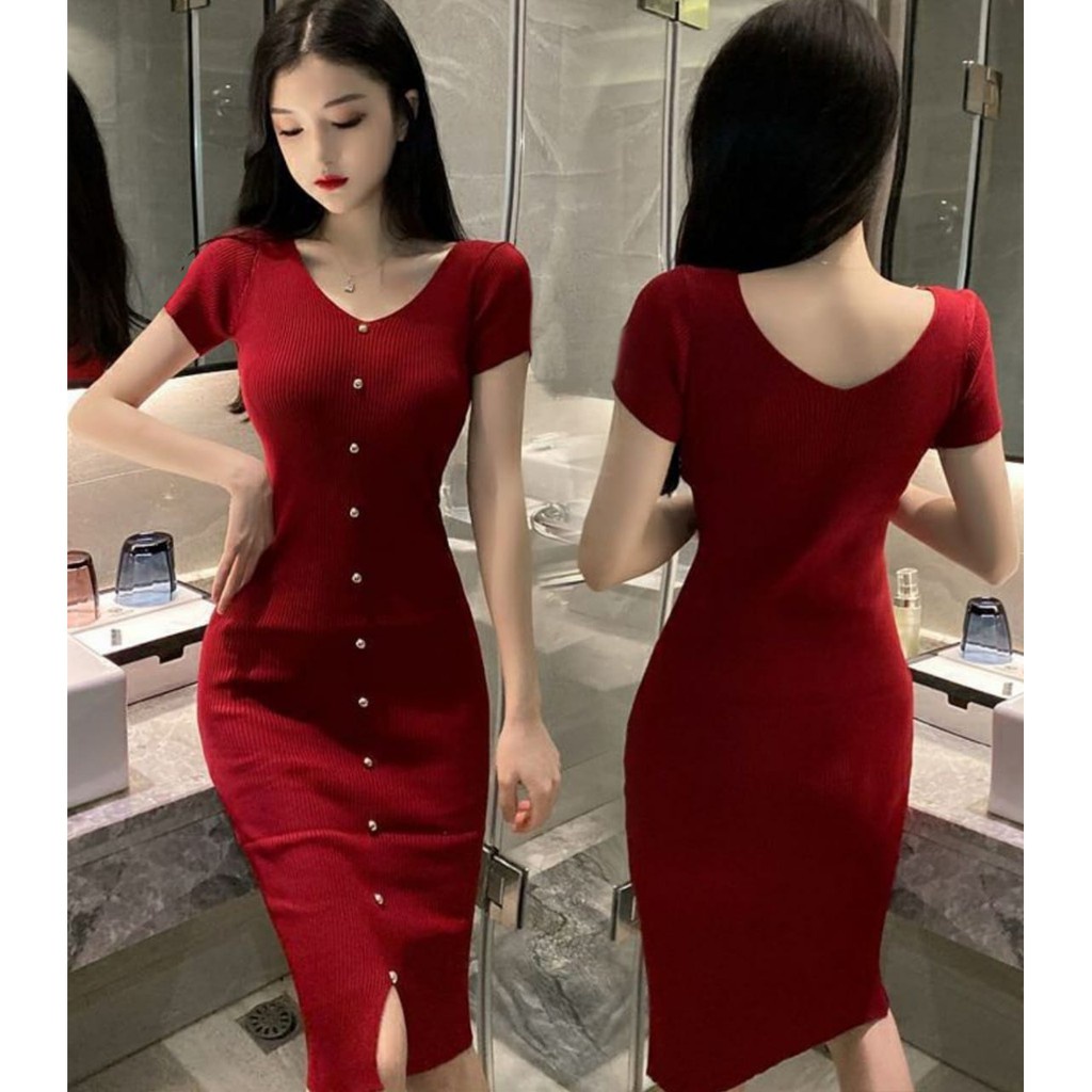 Jual WSE390 - Dress Rajut Emmy / Dress Wanita / Dress Wanita Korea / Baju Rajut / Dress Rajut ...