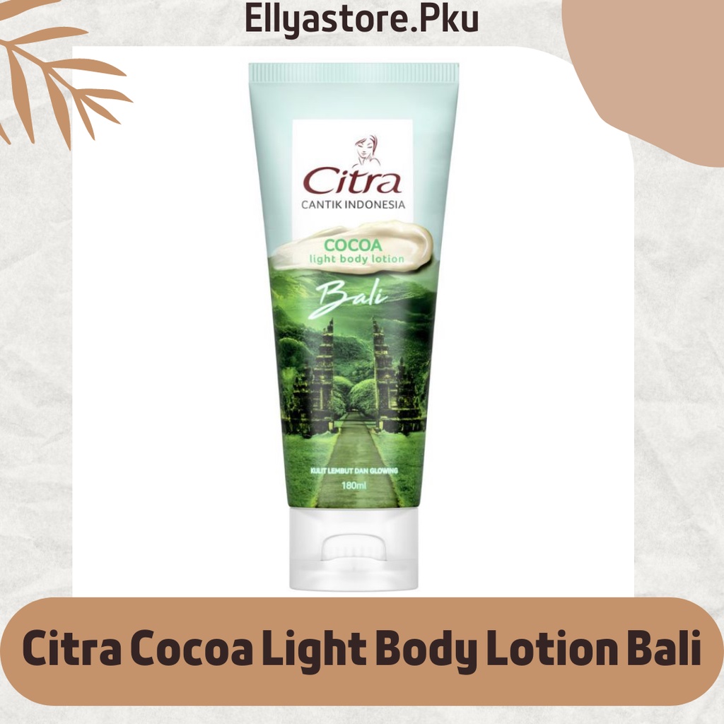 Jual Citra Cocoa Light Body Lotion Bali 180 ml | Shopee Indonesia