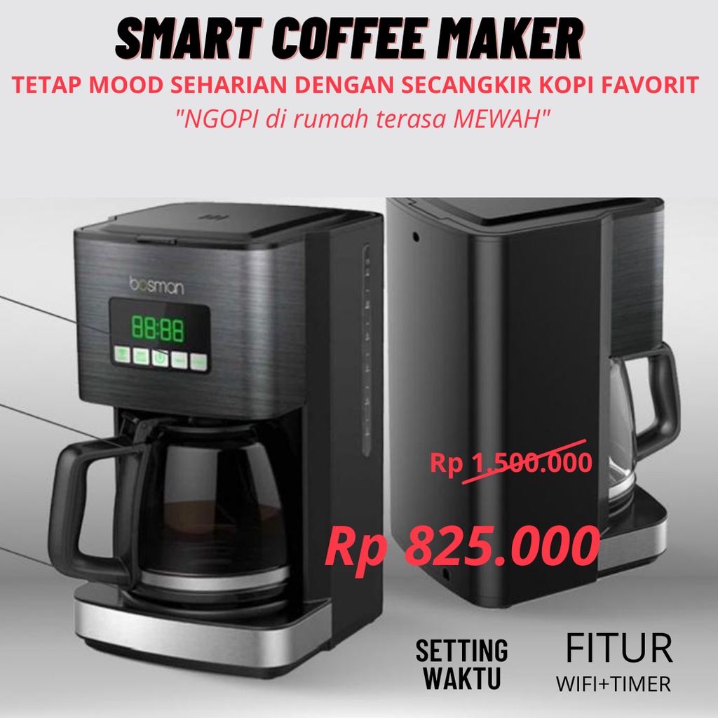 Jual Smart Coffee Maker Mesin Kopi Otomatis Electric Coffee Machine ...