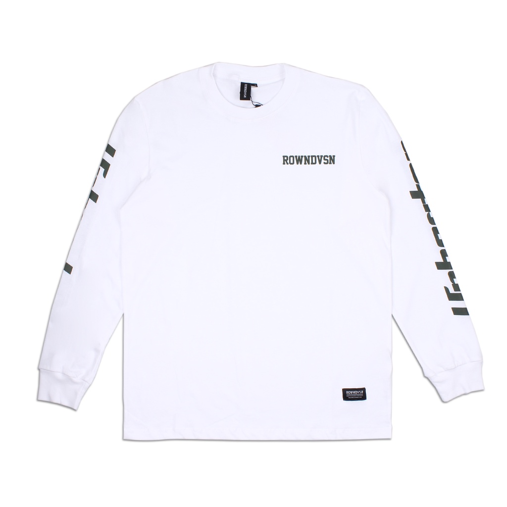 Jual Rowndivision Longsleeve Kaos Lengan Panjang Putih - ROWNDVSN ...