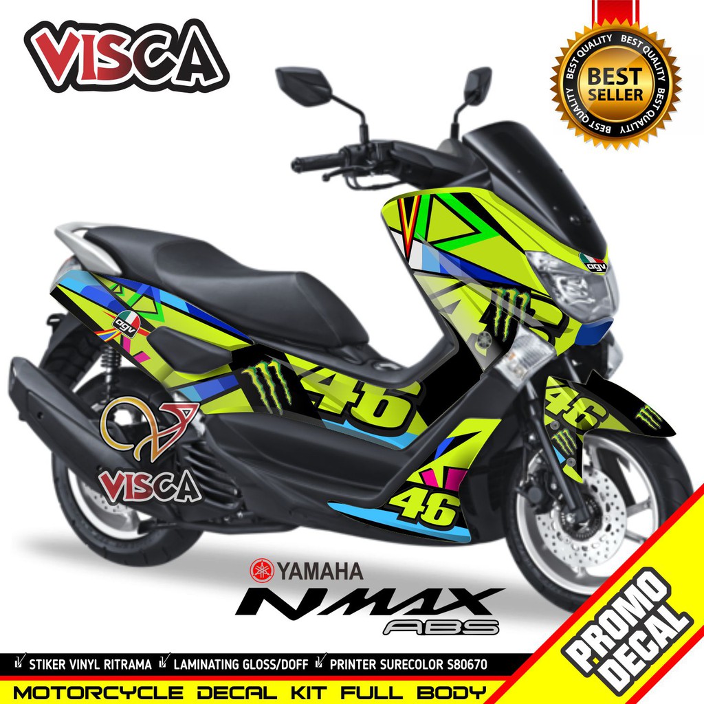 Jual Decal Stiker Nmax Old AGV SOLELUNA | Shopee Indonesia