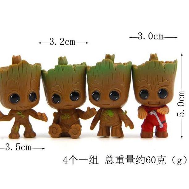 Jual Baby Groot Mini Figure Cosbaby Pajangan Hiasan Meja Marvel ...