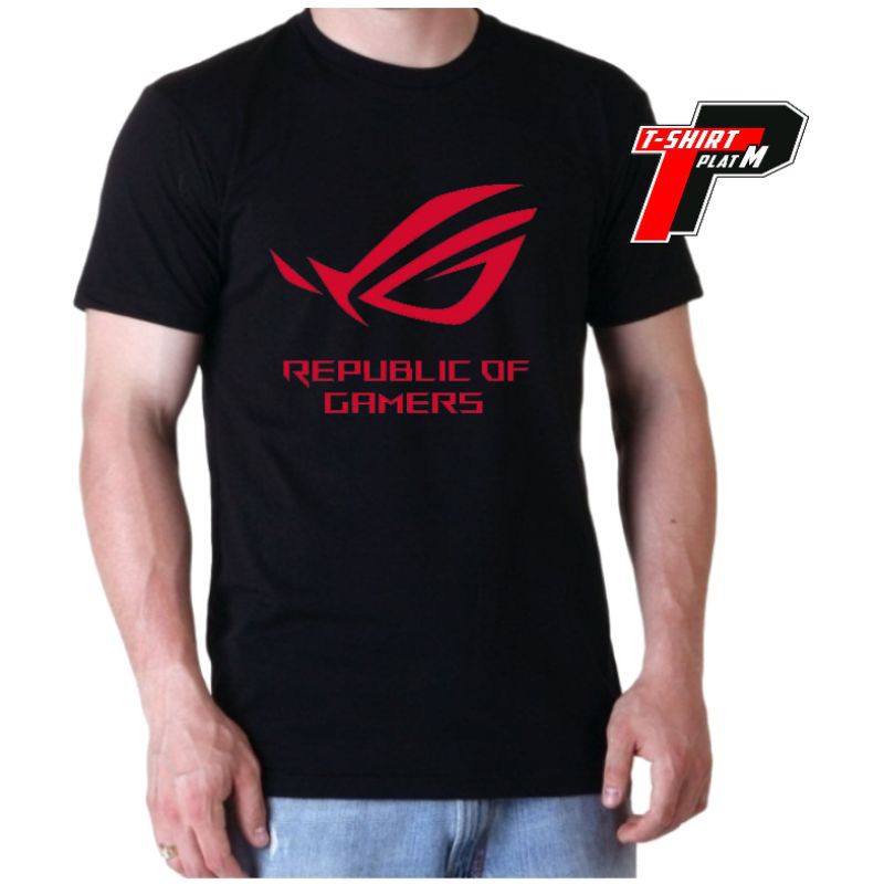 Jual Kaos Asus ROG Republic of Gamers Semi Cotton 30s | Shopee Indonesia