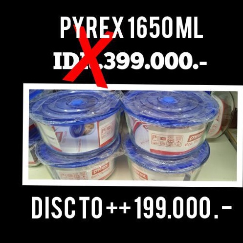 Jual PYREX 500 ml Wadah Mangkok bulat tahan panas Microwave made in ...