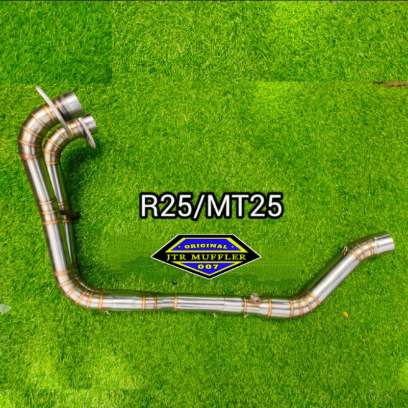 Jual Pipa leher header knalpot racing R25 MT25 full stainless inlet ...