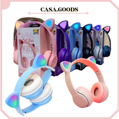 Jual HEADSET KUPING KUCING WIRELESS GAMING | Shopee Indonesia