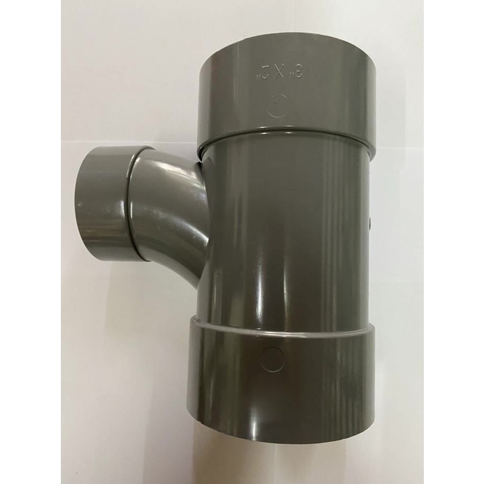 Jual T melengkung 90 derajat 3x2 Inch D PVC 3" x 2" 3way tee Y BRANCH 3 ...