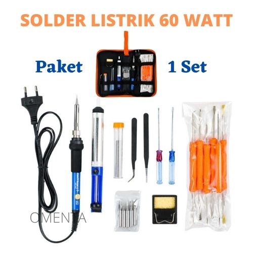 Jual Solder Listrik Set 60 Watt Paket Solder Alat Servis Elektronik ...