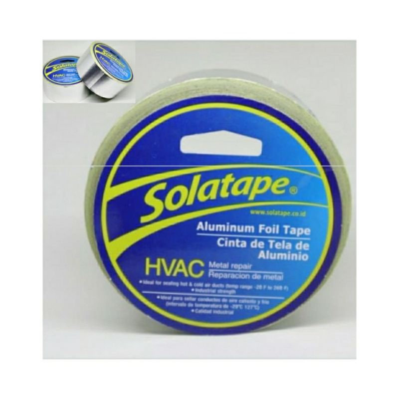 Jual Lakban Aluminium Foil / Lakban Aluminium Tape Solatape 45 mm x 18 ...