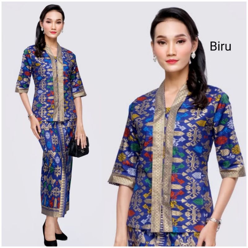 Jual Couple Kebaya Pramugari Batik / Kebaya Bali set kebaya modern ...