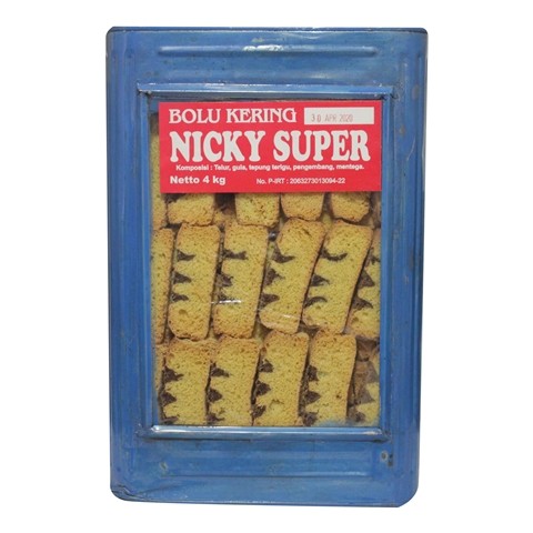 Jual Bolu Cokelat E bolu kering kemasan kaleng 4kg TRIWANDI SNACK oleh ...