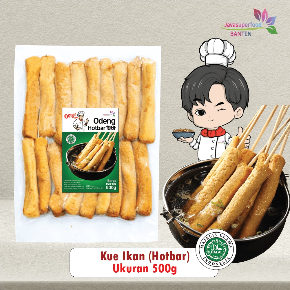 Jual (HALAL) Oppa Hotbar Odeng Jajan asli Korea 500g/ Odeng Tusuk ...