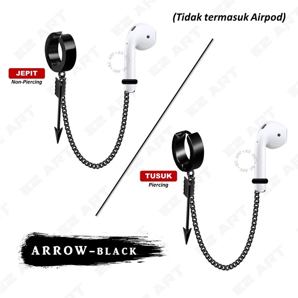 Jual EZPOD ANTING ANTI-HILANG EARPHONE AIRPOD GAYA KOREA KPOP BTS JEPIT ...
