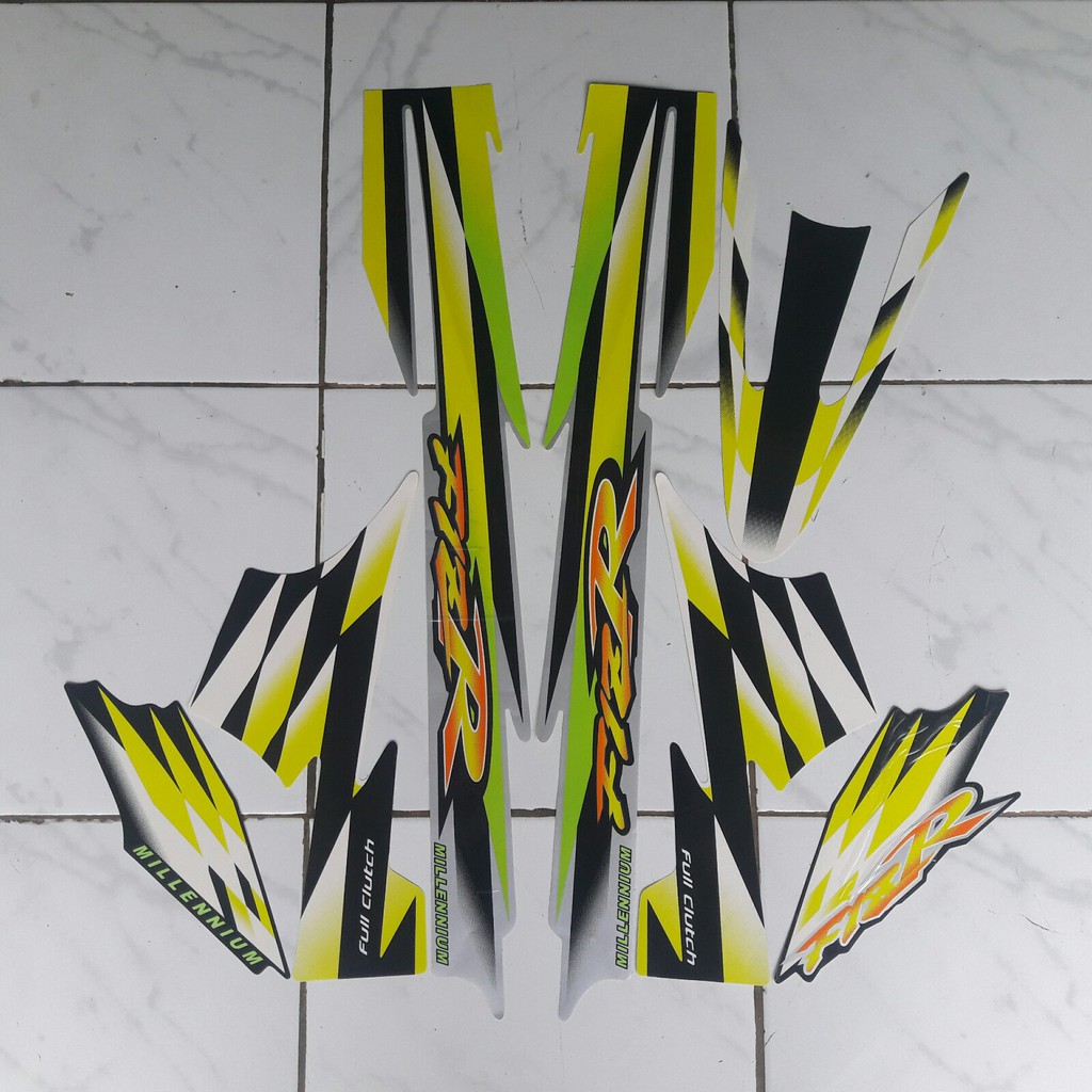 Jual stiker motor f1zr milenium silver-hitam-stabilo | Shopee Indonesia