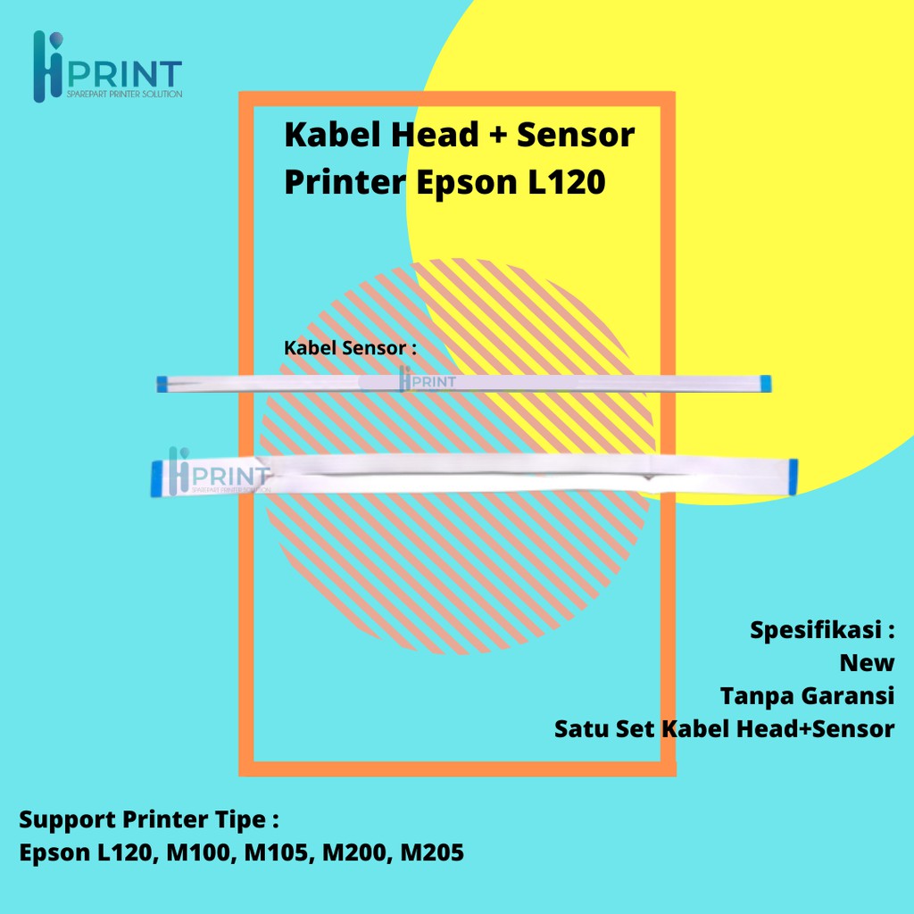 Jual Kabel Head + Kabel Sensor Printer Epson L120, Cable Flexible Epson ...