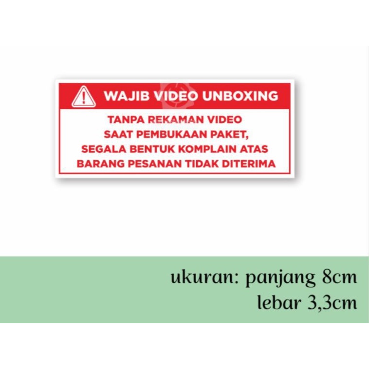 Jual Stiker Label Unboxing ukuran 8x3,3cm JDM | Shopee Indonesia