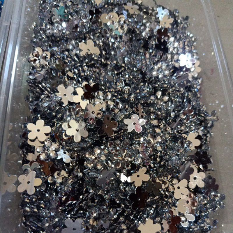 Jual Manik manik bunga hiasan pita bahan craft kerajinan tangan anak ...