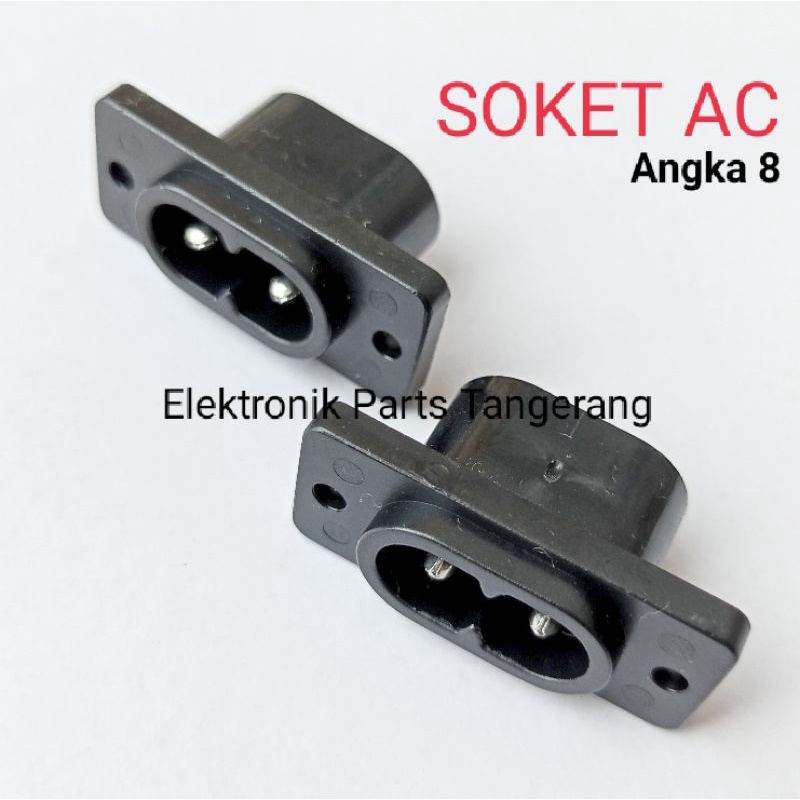 Jual SOKET AC BODY ANGKA 8 SOKET AUDIO SOKET LISTRIK | Shopee Indonesia