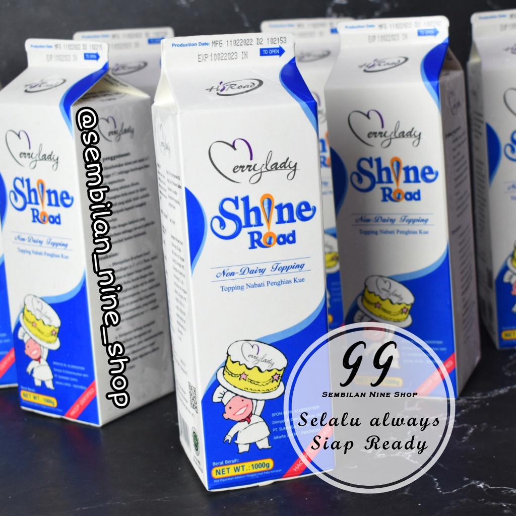 Jual SHINE ROAD Non Dairy Whipping Cream 1 KG SHINEROAD 1.000 Gram ...