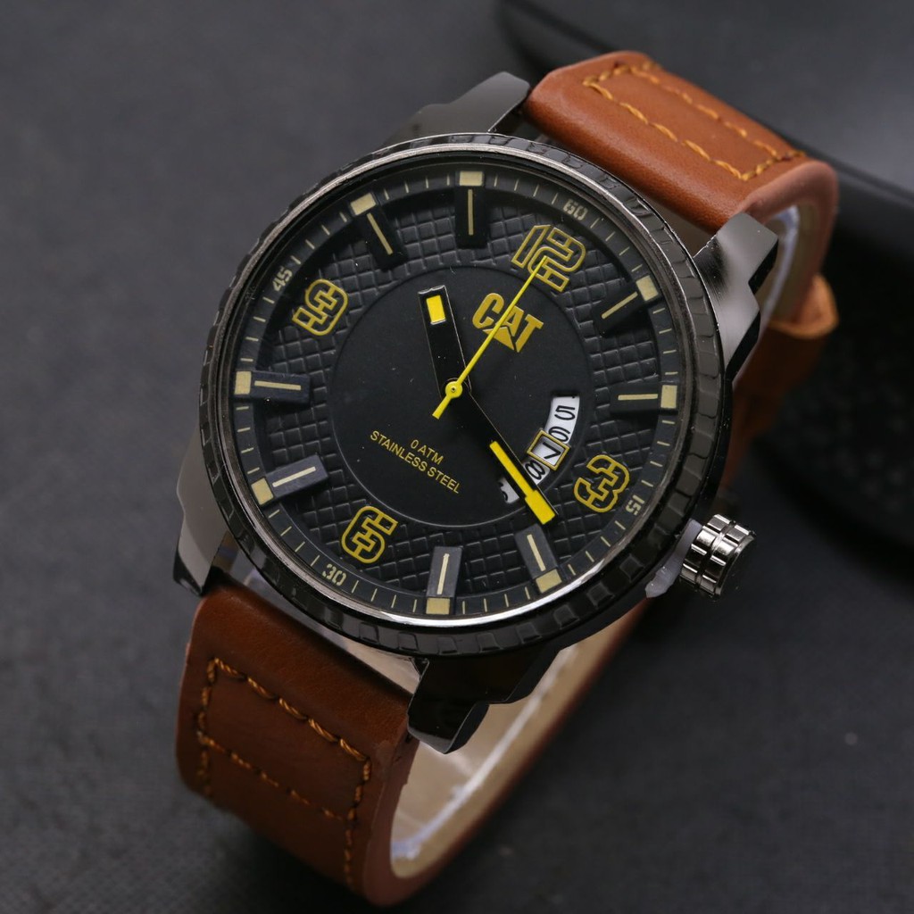 Jual JAM TANGAN PRIA MEREK CAT L-039 SEMI SUPER 4,5CM | Shopee Indonesia
