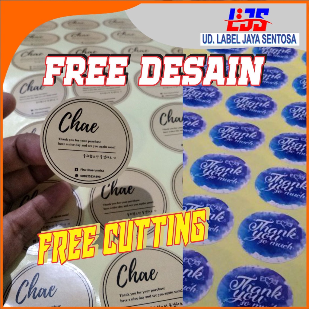 Jual DESAIN FREE FREE DESAIN Custom Sticker Logo Olshop Bisnis Usaha ...