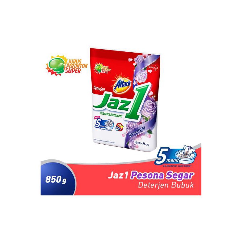 Jual Kao Attack Deterjen Powder Jaz 1 Pesona Segar 850G | Shopee Indonesia