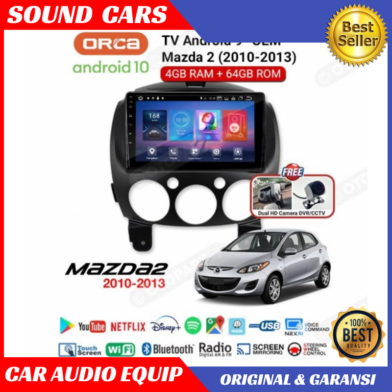 Jual Head Unit Android MAZDA2 MAZDA 2 Ram 4 Gb Rom 64 Gb ORCA ADR 9988 ...