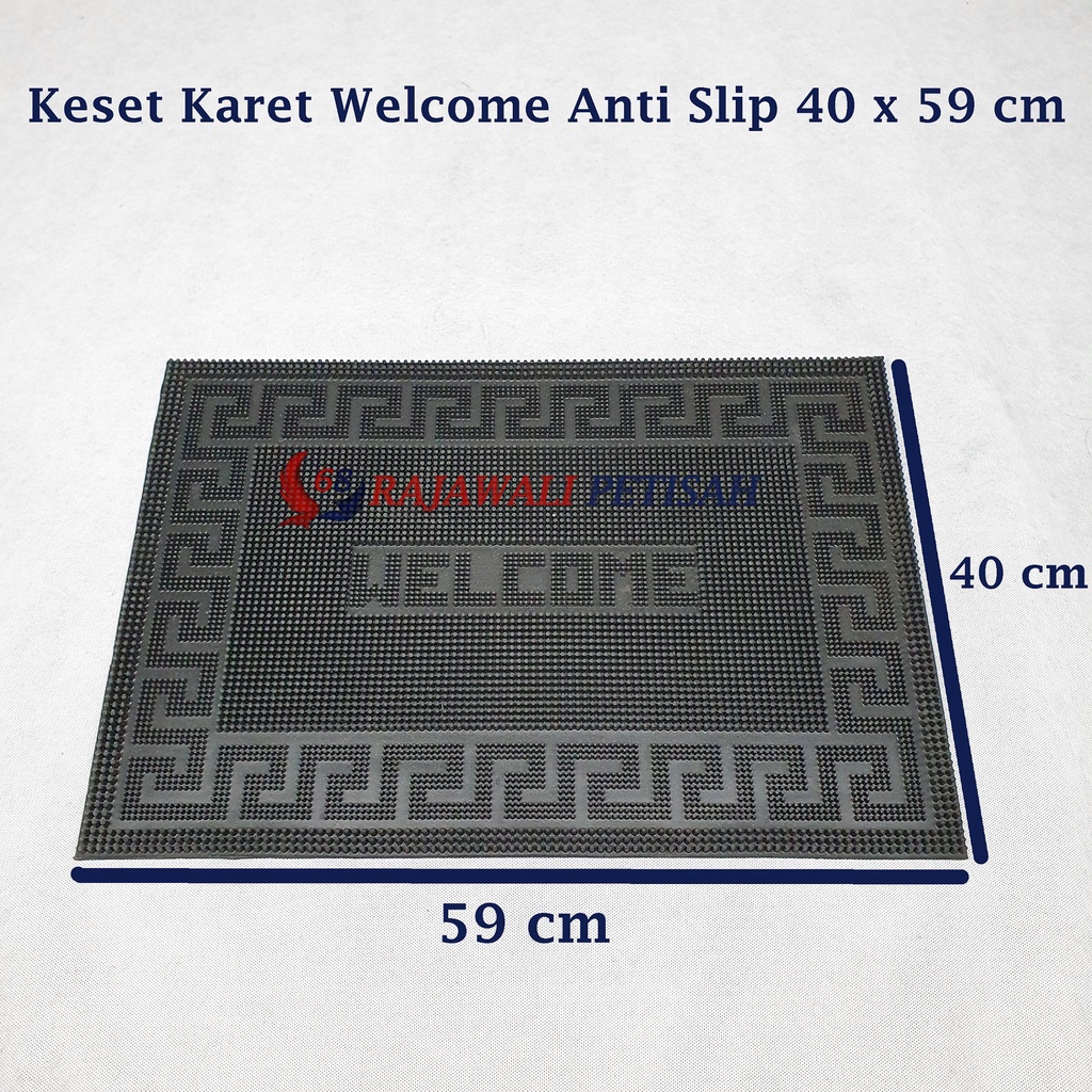 Jual Keset Welcome Karet Anti Slip (40 x 59 cm) | Shopee Indonesia