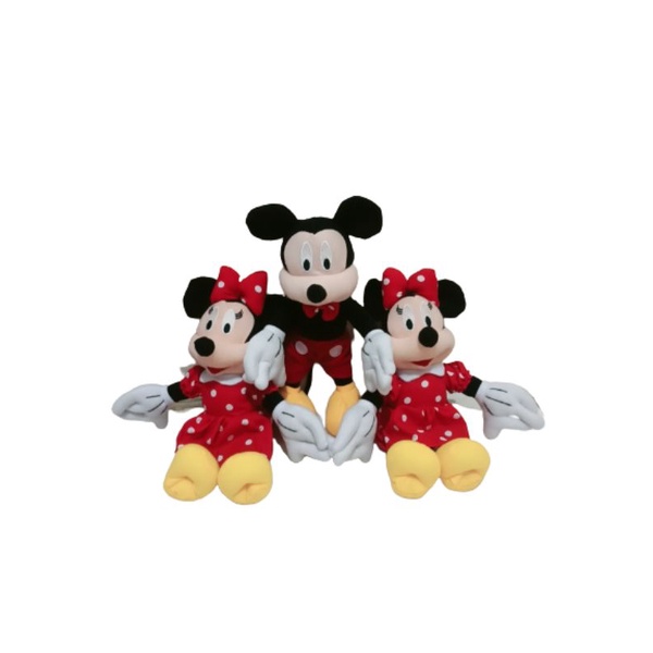 Jual Boneka Mickey Minnie Mouse Polkadot Merah Ukuran S SNI | Shopee ...