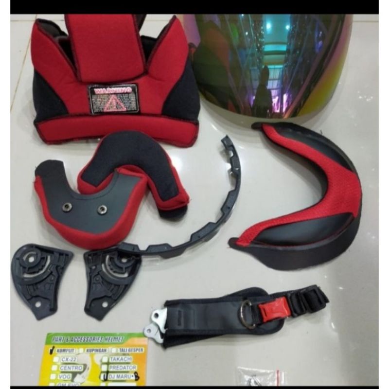 Jual Busa helm kyt dj maru full set busa pipi busa leher busa kepala ...