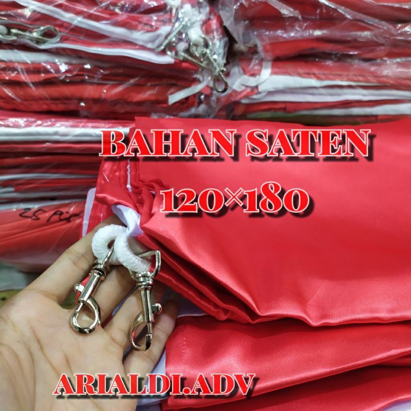 Jual bendera merah putih ukuran 120×180 cm/bendera bahan satin 120×180 cm | Shopee Indonesia